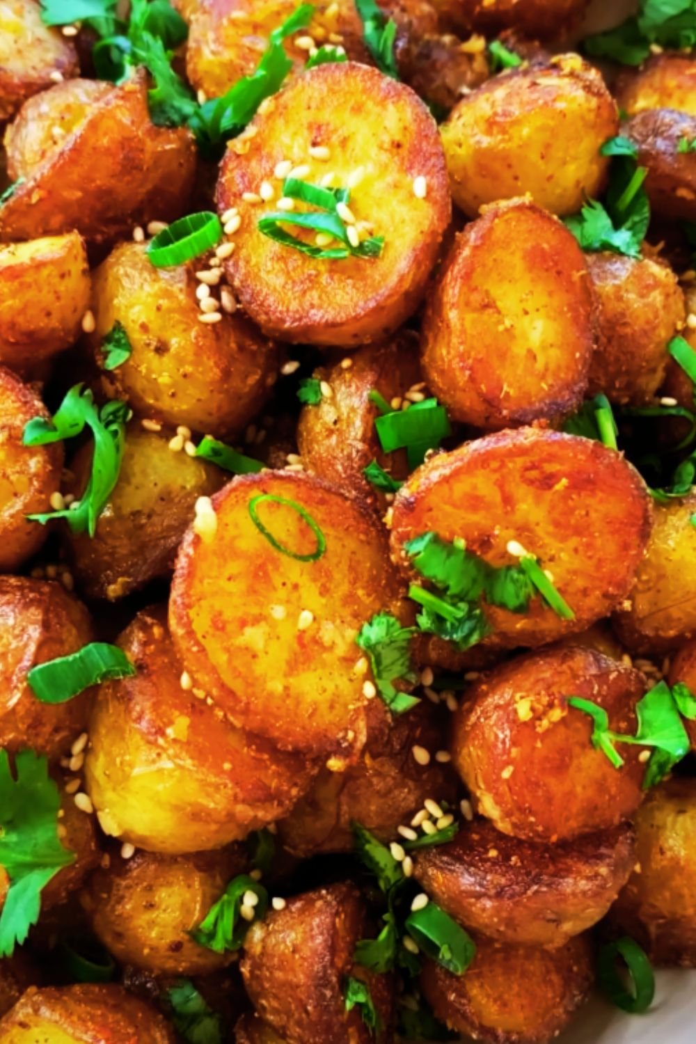 Easy Crispy Crushed Garlic Potatoes - CrumbleCove